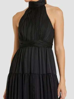 Mac Duggal Satin Halter Gown