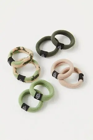 Free People Hair Tie Pack - Green