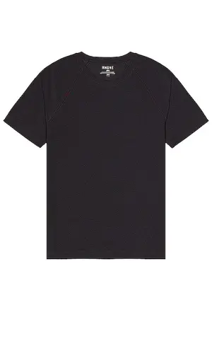 RHONE Reign Short Sleeve In Black - Black Heather