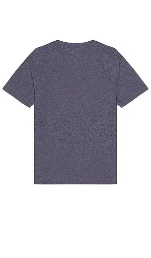 RHONE Reign Short Sleeve In Blue - Midnight Heather