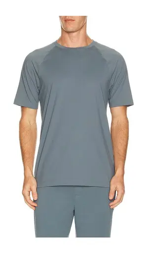 RHONE Rhone Short Sleeve Technical Shirt Shadow Blue