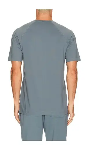 RHONE Short Sleeve Technical Shirt - Shadow Blue