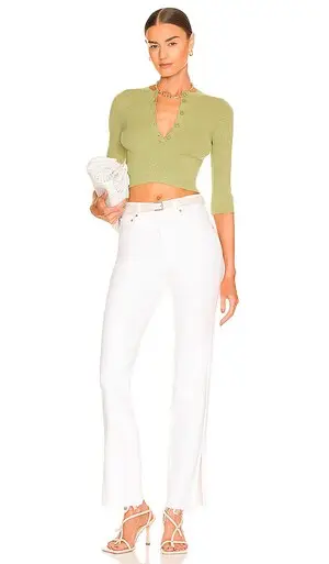 GRLFRND Harlow High Rise Boot Jeans With Split Hem