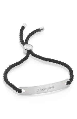 Monica Vinader Sterling Silver Bar Friendship Bracelet