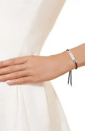 Monica Vinader Sterling Silver Bar Friendship Bracelet