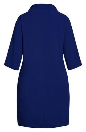 City Chic Refinity Cowl Neck A-line Dress
