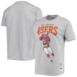 Mitchell & Ness Ricky Watters San Francisco 49ers Player Graphics T-shirt - Gray