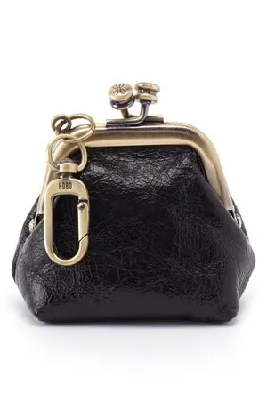Hobo Run Clip Frame Leather Pouch