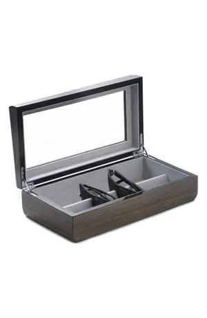 BEY-BERK Lacquered Wood Glasses Storage Case