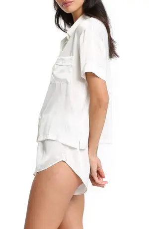 PAPINELLE Short Silk Pajamas - Ivory