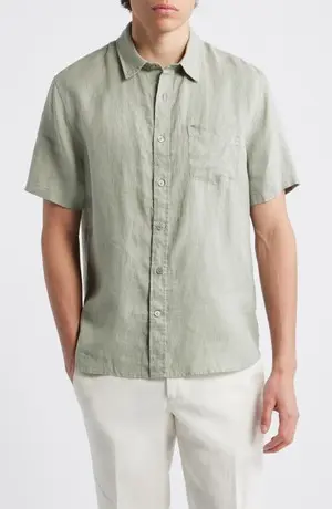 Vince Linen Shirt - Matcha