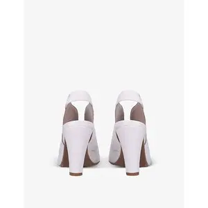 Carvela Arabella Cut-out Leather Heeled Sandals - Bone