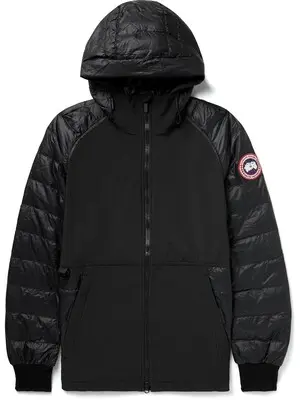 Canada Goose Hybridge Panelled Quilted Shell Hooded Down Jacket