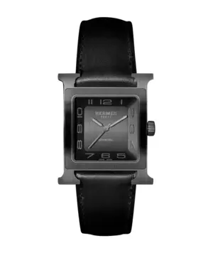 Hermès Heure H Automatic 34mm Titanium Watch - Black