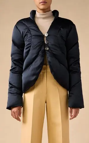 INTERIOR The Mira Silk Down Jacket