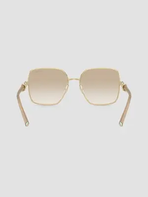 Tiffany & Co. 56mm Square Sunglasses - Gold
