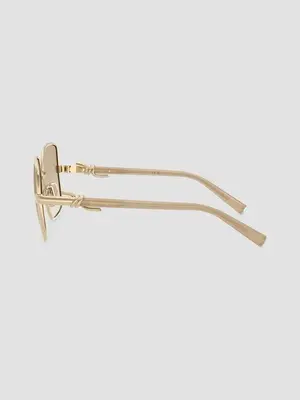 Tiffany & Co. 56mm Square Sunglasses - Gold