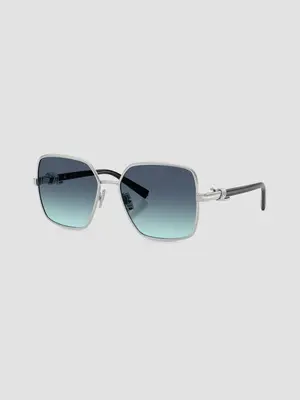 Tiffany & Co. 56mm Square Sunglasses Silver