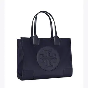 Tory Burch Small Ella Tote Bag - Navy Blue