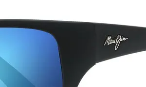 Maui Jim Peahi Sunglasses - Matte Black/blue Hawaii