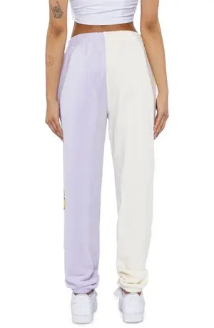 SAMII RYAN Smiley® X Growing Smiles Colorblock Fleece Joggers