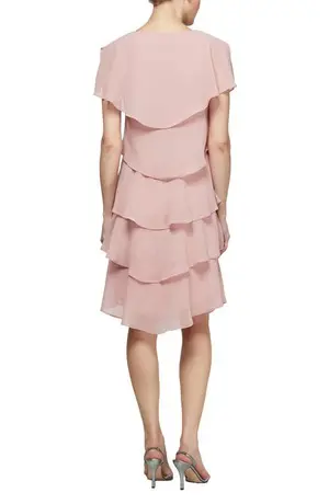 SL FASHIONS Georgette Tiered Dress - Fdr