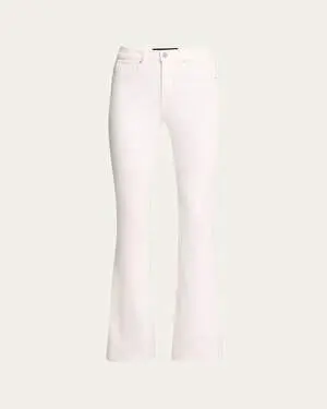 Veronica Beard Beverly High-rise Flare Jeans - White
