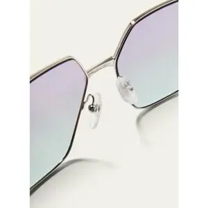 Cartier Oversized Square Metal Sunglasses