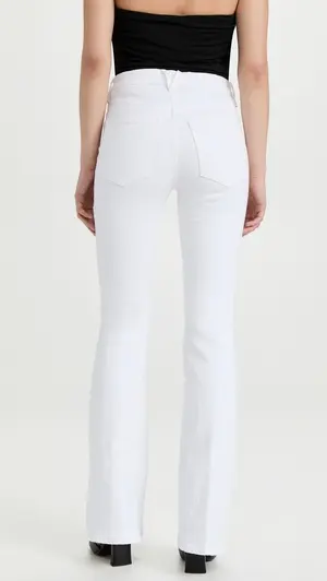 Veronica Beard Beverly Skinny Flare Jeans - White
