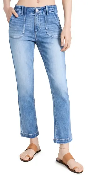 Paige Mayslie Straight Ankle Jeans