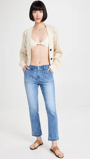 Paige Mayslie Straight Ankle Jeans