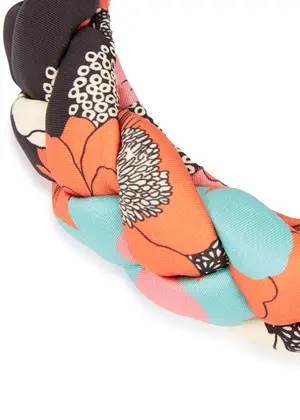 La DoubleJ Rapunzel Printed Braided Satin Headband