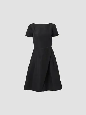 Carolina Herrera Icon Silk Faille Cocktail Dress - Black