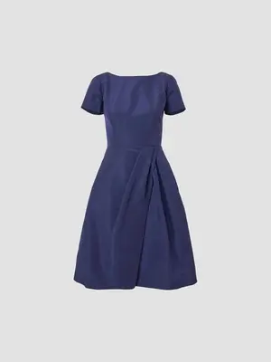 Carolina Herrera Icon Silk Faille Cocktail Dress - Midnight