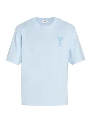AMI Paris Ami De Coeur Crewneck T-shirt Blue