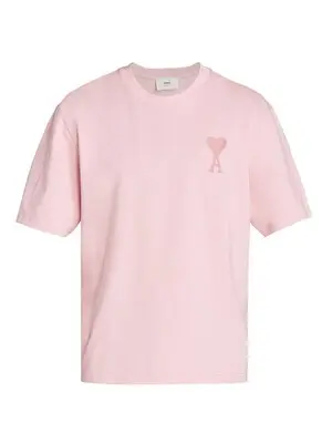 AMI Paris Ami De Coeur Crewneck T-shirt Pink