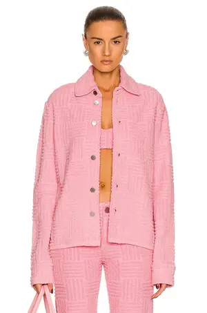 Bottega Veneta Jacquard Towelling Jacket
