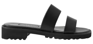 Manolo Blahnik Gadmu Leather Slides
