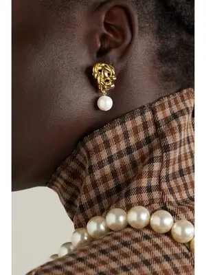 Completedworks Net Sustain Recycled Vermeil Pearl Earrings