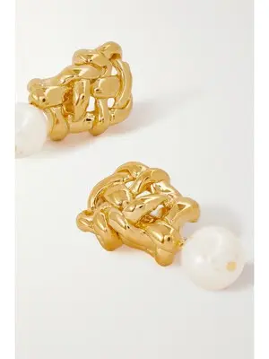 Completedworks Net Sustain Recycled Vermeil Pearl Earrings