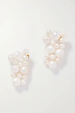 Completedworks Net Sustain Recycled Vermeil Pearl Earrings - White
