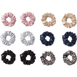 Slip Set Of 12 Minnie Silk Scrunchies - Classic