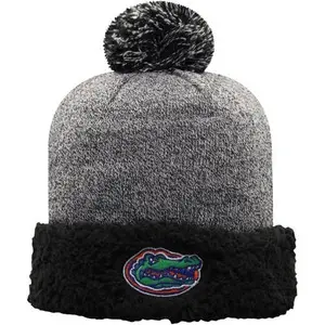 Top Of The World Florida Gators Snug Cuffed Knit Hat With Pom - Black