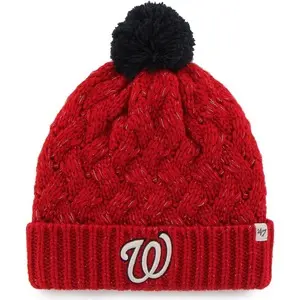 '47 Washington Nationals Knit Cuffed Hat With Pom - Red