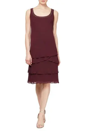 Sl Fashions Embroidered Cocktail Dresses