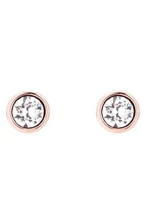 Ted Baker London Sinaa Crystal Stud Earrings - Crystal/rose Gold