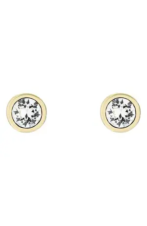 Ted Baker London Sinaa Crystal Stud Earrings - Gold Tone Clear Crystal