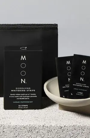 MOON Lunar Peppermint Dissolving Teeth Whitening Strips