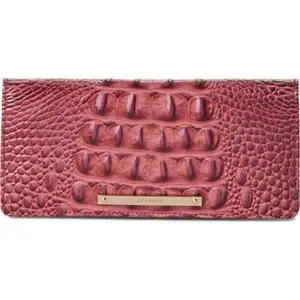 Brahmin Ady Croc Embossed Leather Wallet - Coquette Ombre Melbourne