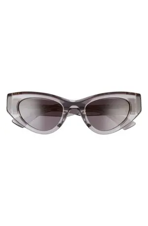 Bottega Veneta 49mm Cat Eye Sunglasses - Grey